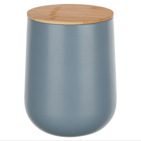 Kitchen | Solid Tall Canister With Wooden Lid | Poshmark
